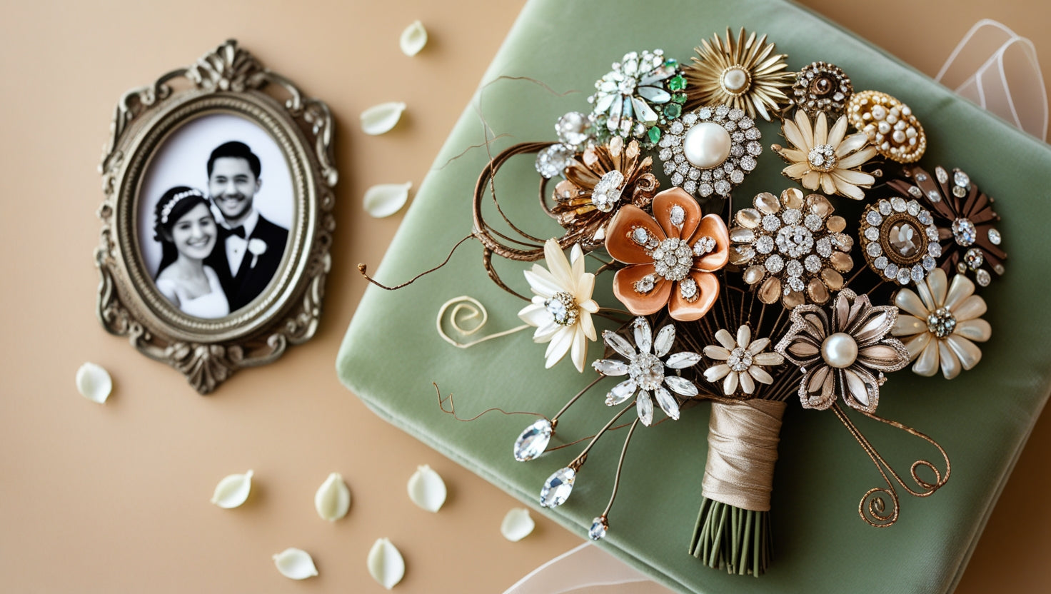 How To Make A Brooch Wedding Bouquet? - beverlyhillsflorist